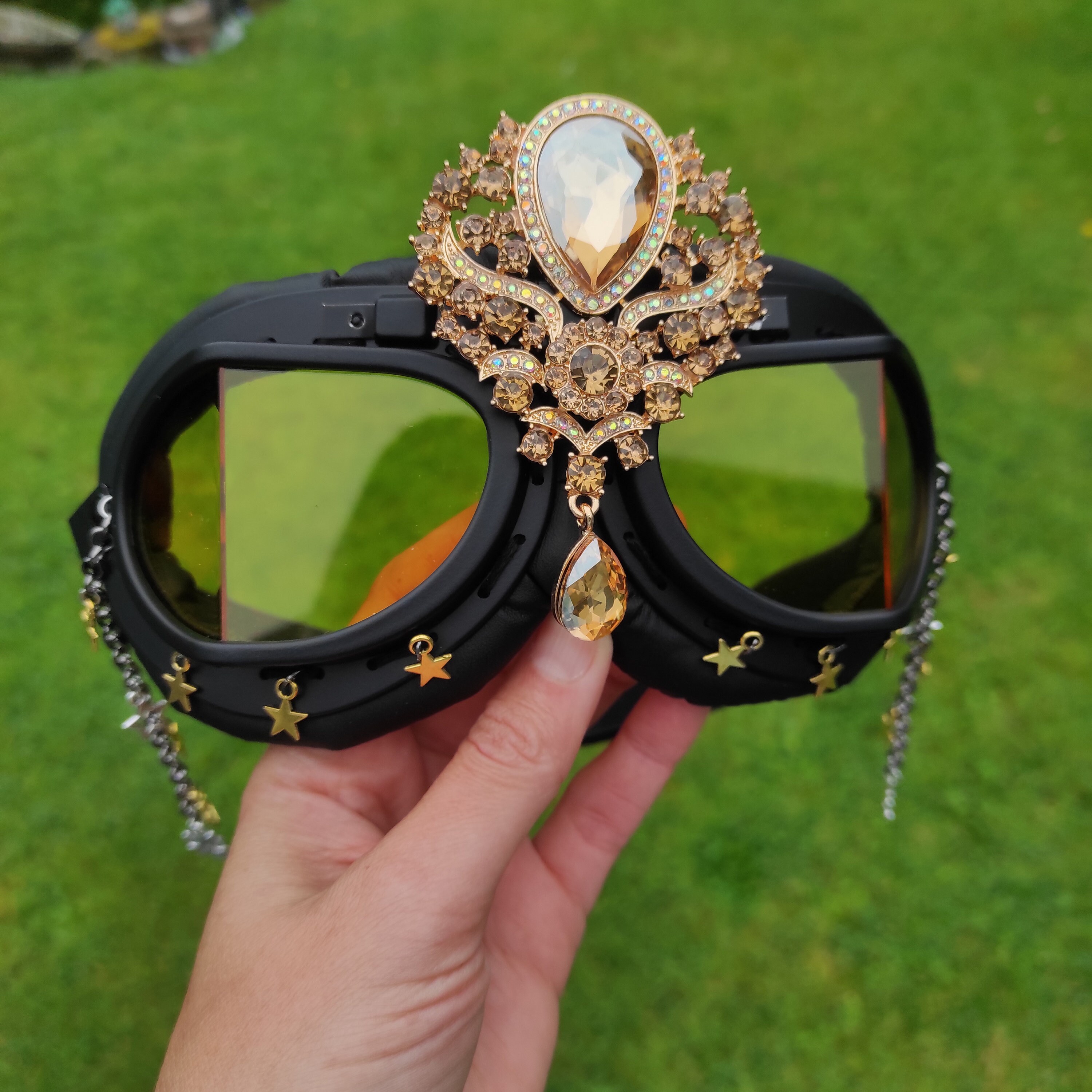 Festival Goggles Burning Man Inspired Dust Mask DJ Men Rave EDM Costume ...