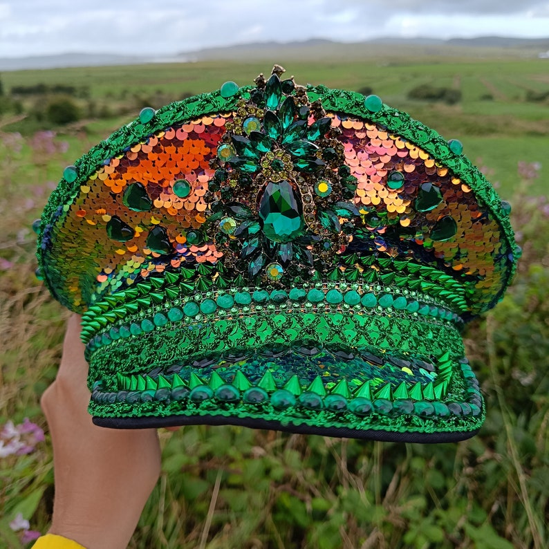 Festival Hat Head Costume Burning Man Inspired Luxury DJ Women Men Chic ...