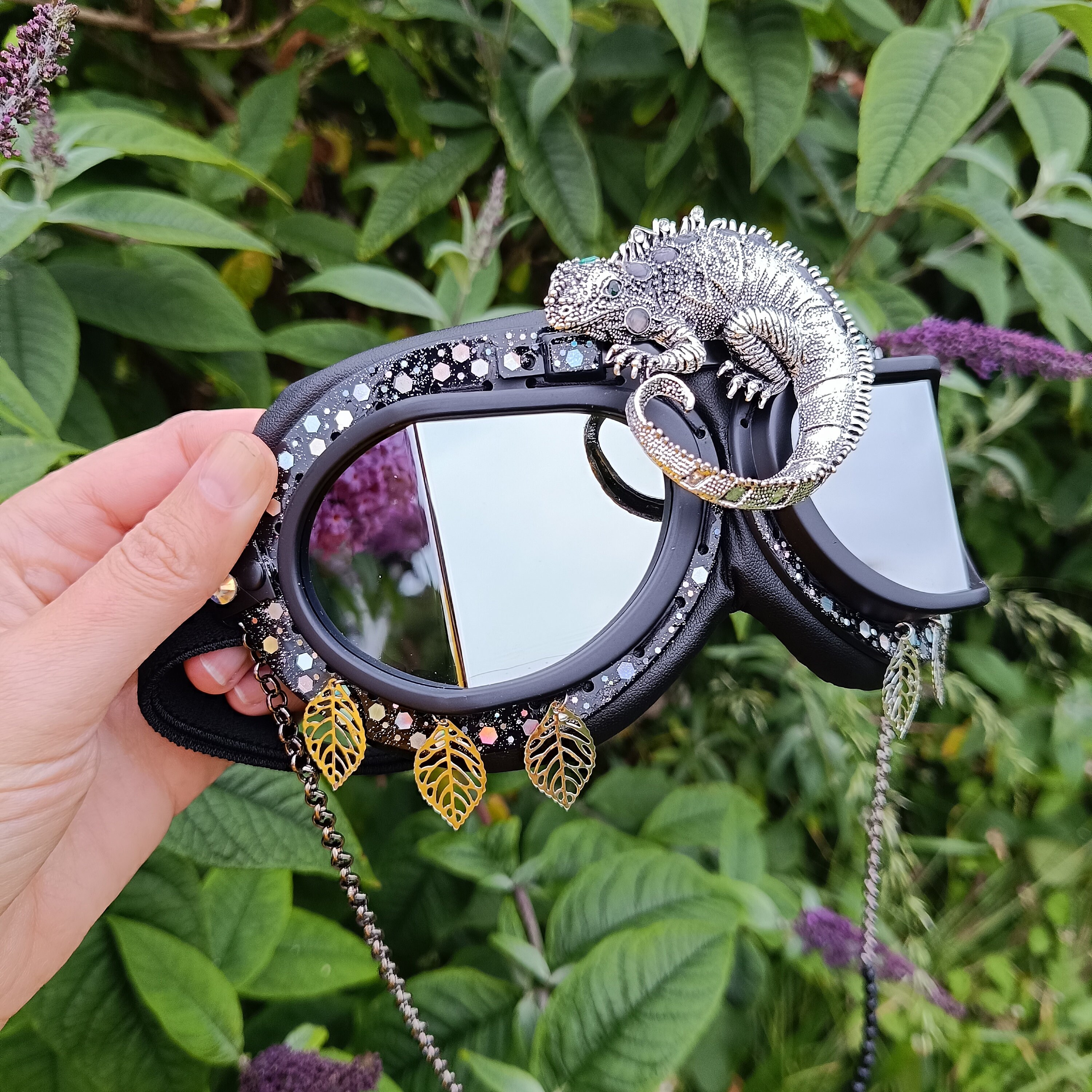 Goggles Lizard Festival Outfit Burning Man Inspired Rave Costume Wind ...