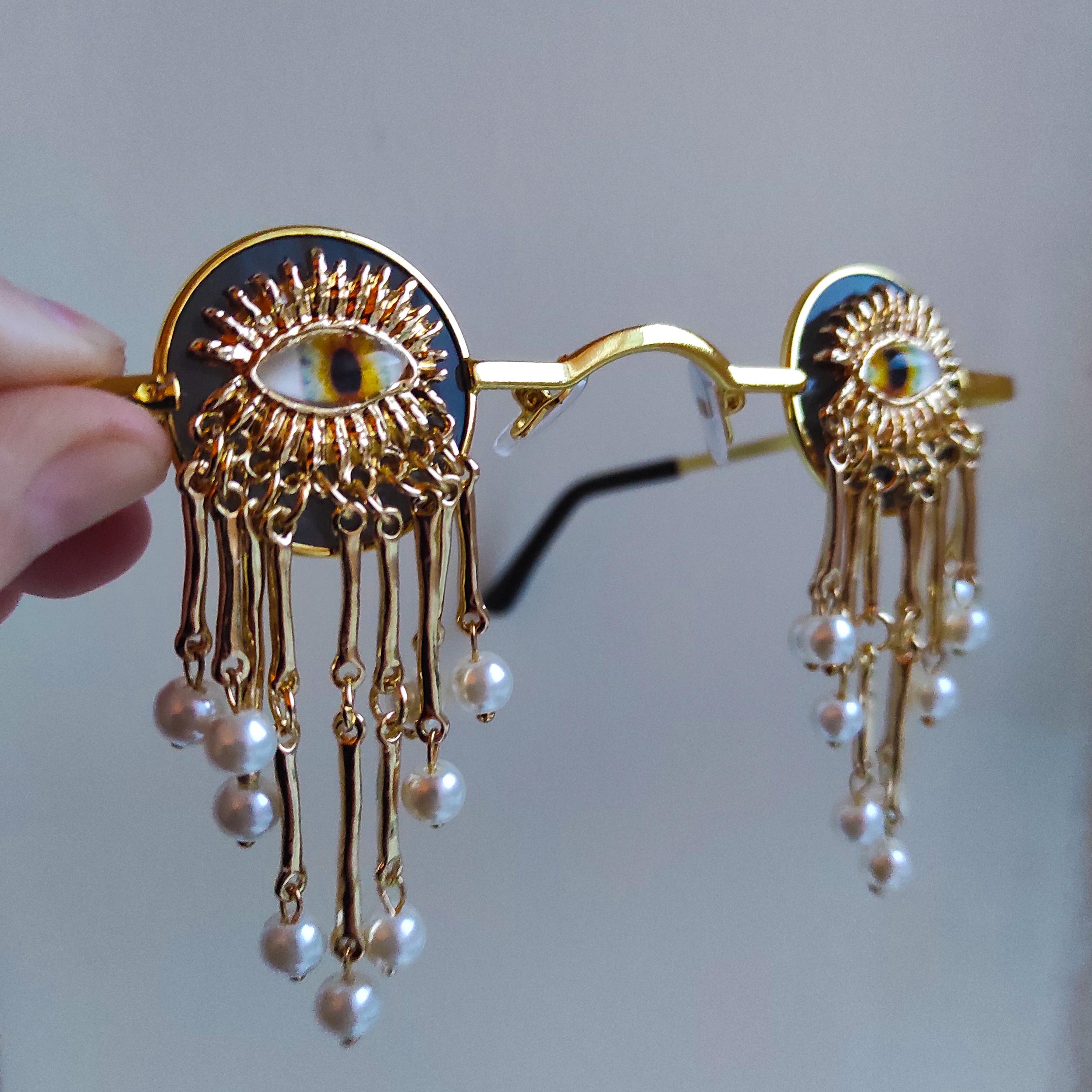 Glasses With Eyes Surreal Mask Festival Sunglasses Burning Man Inspired ...