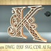 Multilayer Letter K, Home Decor, DXF, SVG, Ai, Cdr, Dwg Vector File ...