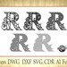 Multilayer Letter R, Home Decor, DXF, SVG, Ai, Cdr, Dwg Vector File ...