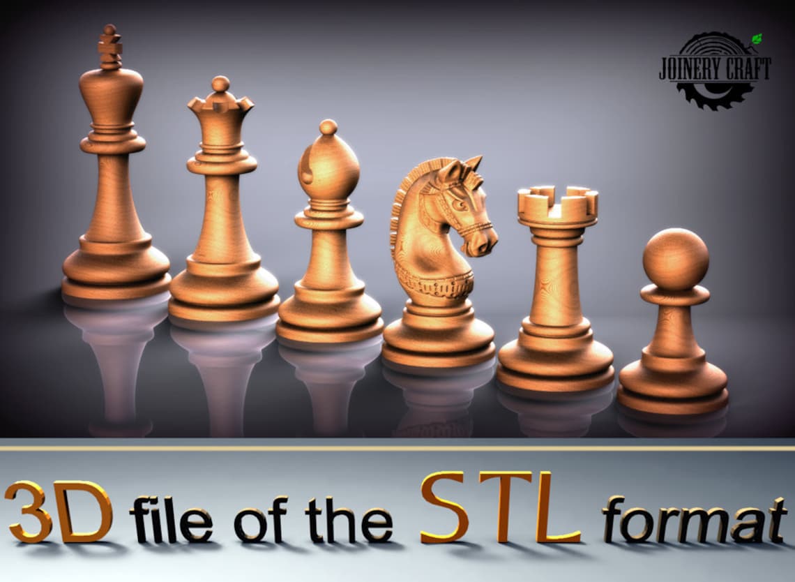 Luxury Chess, 3D Chess, Set of Chess 6 Pieces, STL File Format - Etsy