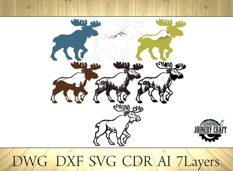 Multilayer Moose Mandala 7 Layers for Laser and Cutter - Etsy