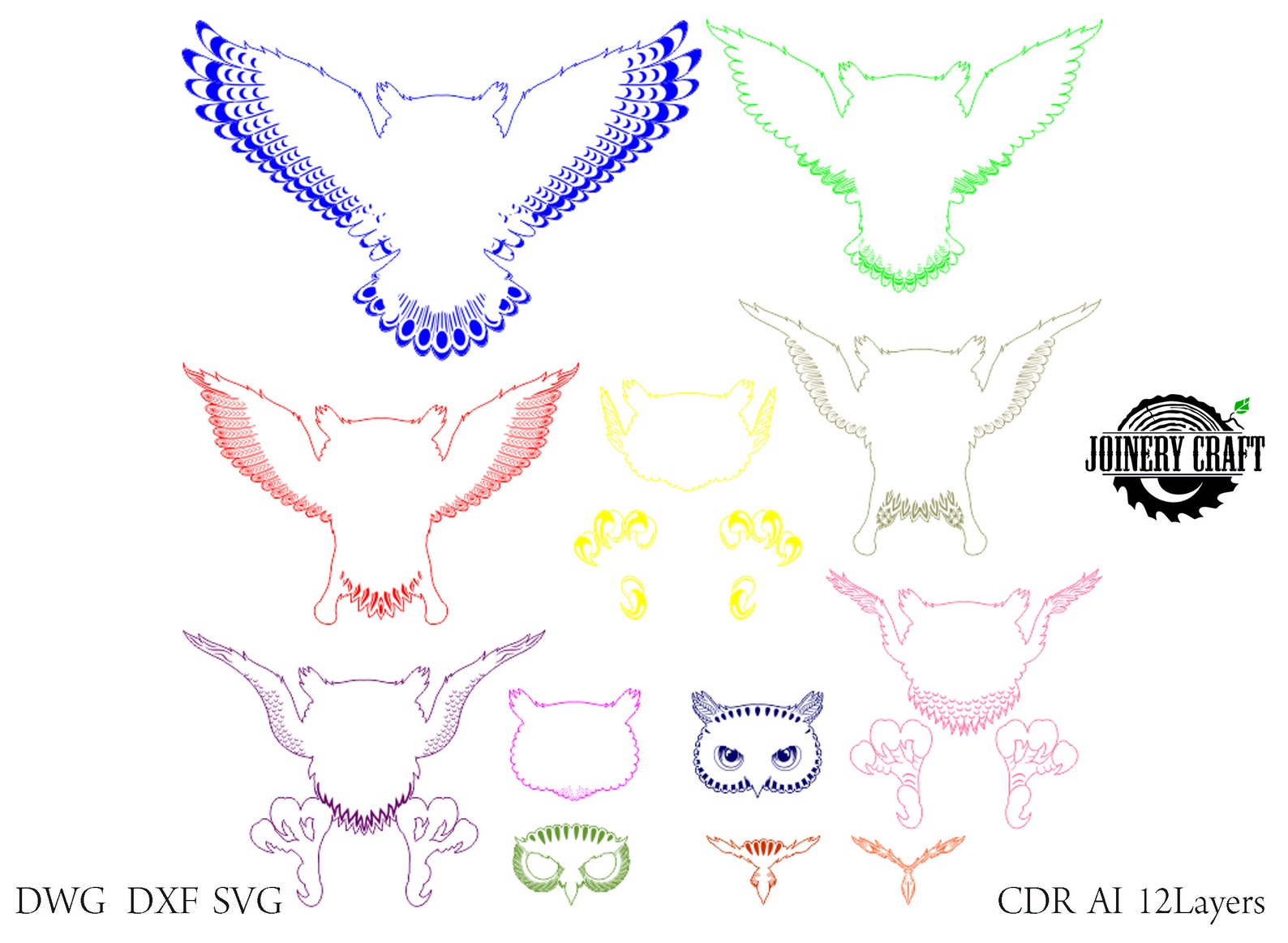 Multilayer Owl Mandala 12 Layers for Laser and Cutter - Etsy