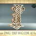 Multilayer Letter I, Home Decor, DXF, SVG, Ai, Cdr, Dwg Vector File ...