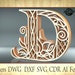 Multilayer Letter D, Home Decor, DXF, SVG, Ai, Cdr, Dwg Vector File ...