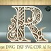 Multilayer Letter R, Home Decor, DXF, SVG, Ai, Cdr, Dwg Vector File ...