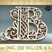 Multilayer Letter B, Home Decor, DXF, SVG, Ai, Cdr, Dwg Vector File ...