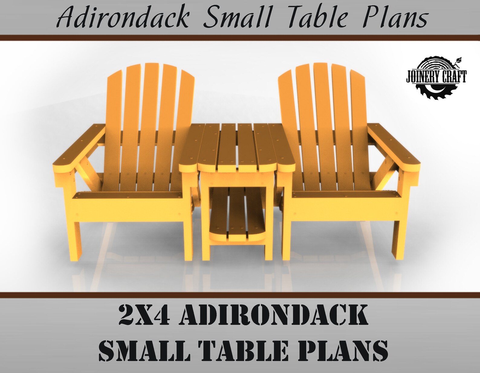 Adirondack Style Small Table Plans Download PDF PNG Format - Etsy