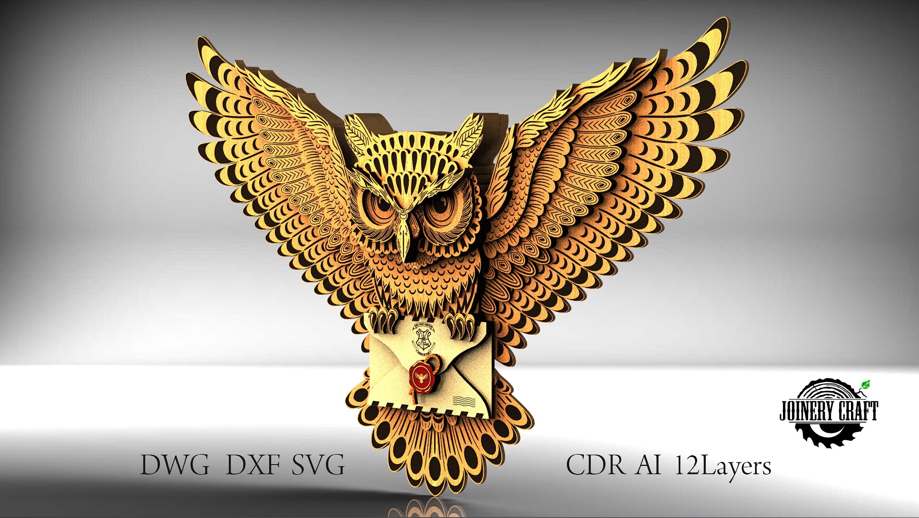 Multilayer Owl Mandala 12 Layers for Laser and Cutter Machines, Home ...