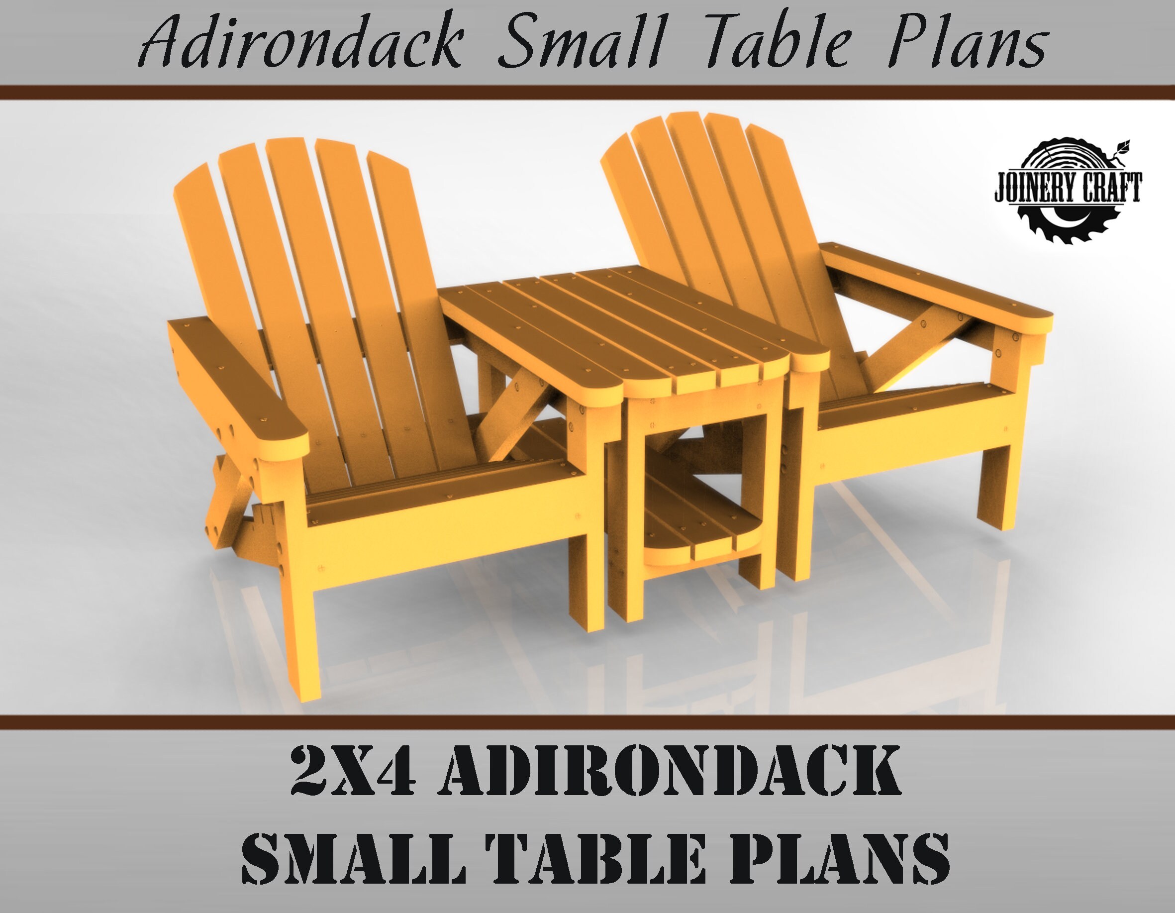Adirondack Style Small Table Plans, Download, PDF, PNG Format - Etsy