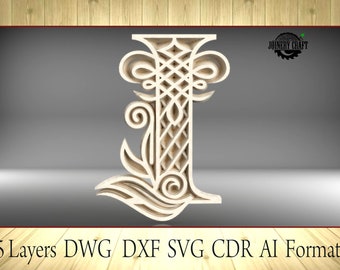 Multilayer Number 3 Home Decor DXF SVG Ai Cdr Dwg Vector - Etsy