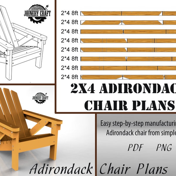 Adirondack Chair Pattern - Etsy