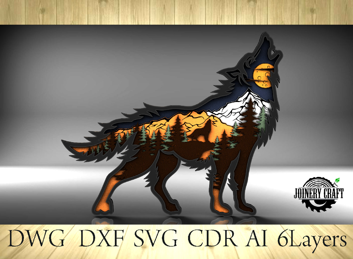 Multilayer Wolf Mandala 6 Layers for Laser and Cutter - Etsy