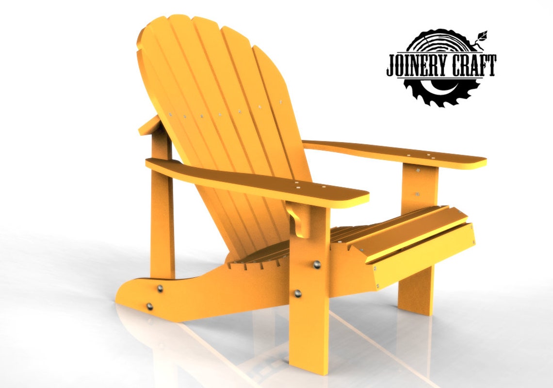 Adirondack Chair Plans, Download, DXF, DWG, SVG, Pdf Format - Etsy
