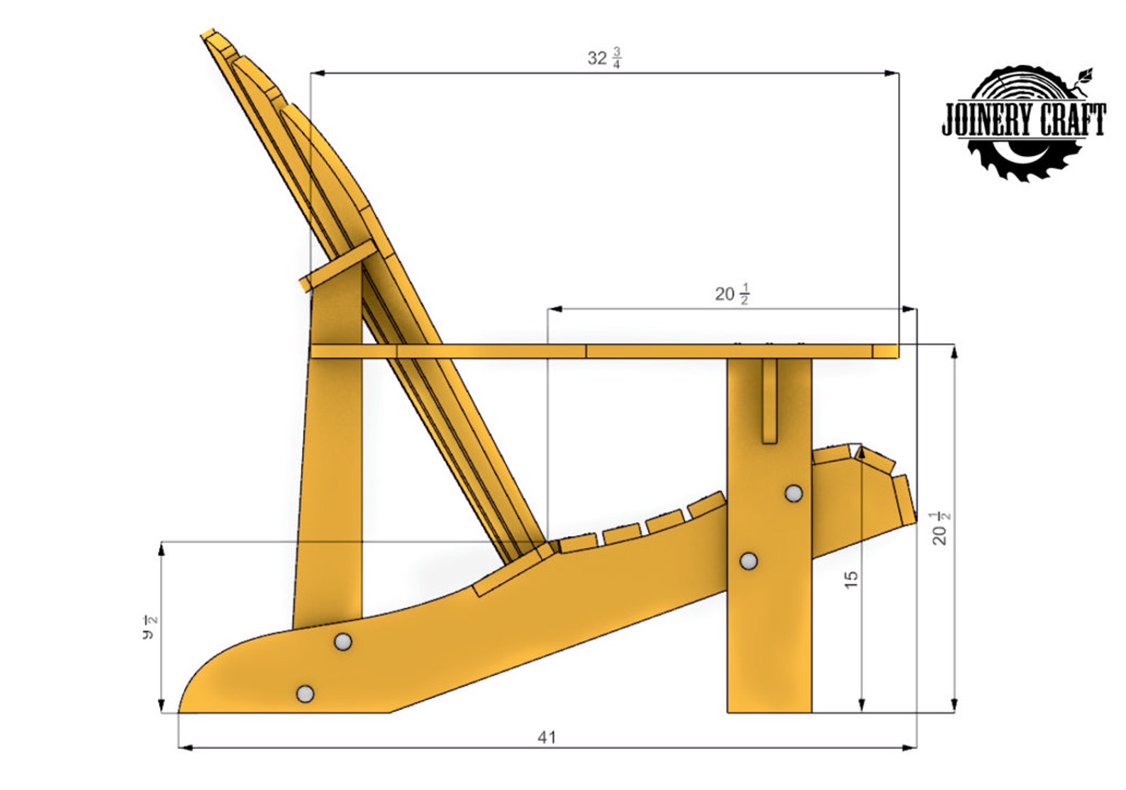 Adirondack Chair Plans, Download, DXF, DWG, SVG, Pdf Format - Etsy