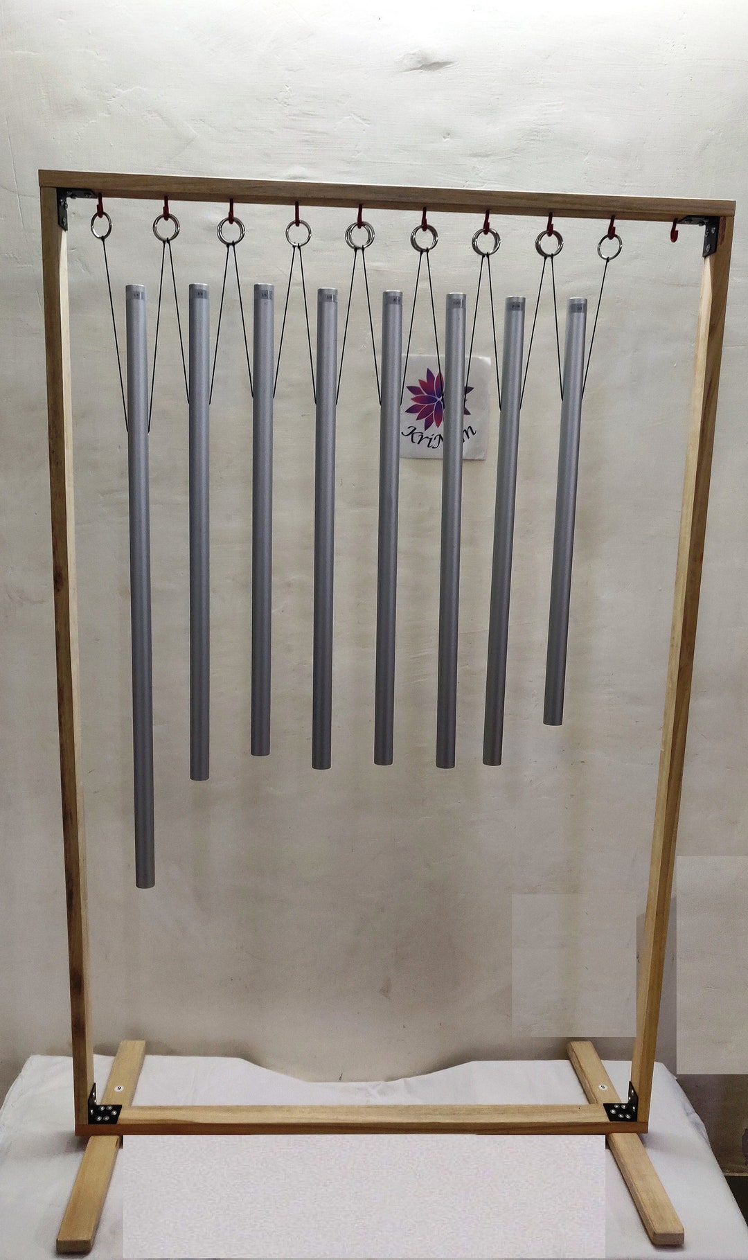 Fibonacci Sound Healing Pipes: Aluminum Chimes With Wood Stand - Etsy