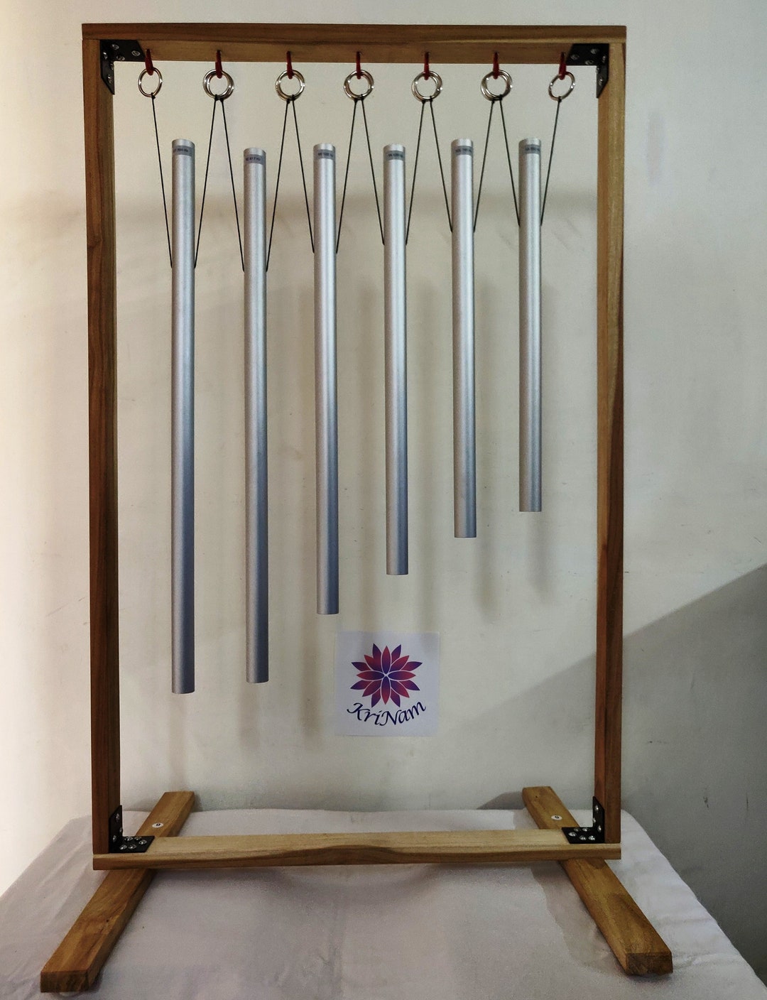 6 Solfeggio Tuning Pipes With Wood Stand for Sound Practitioners ...