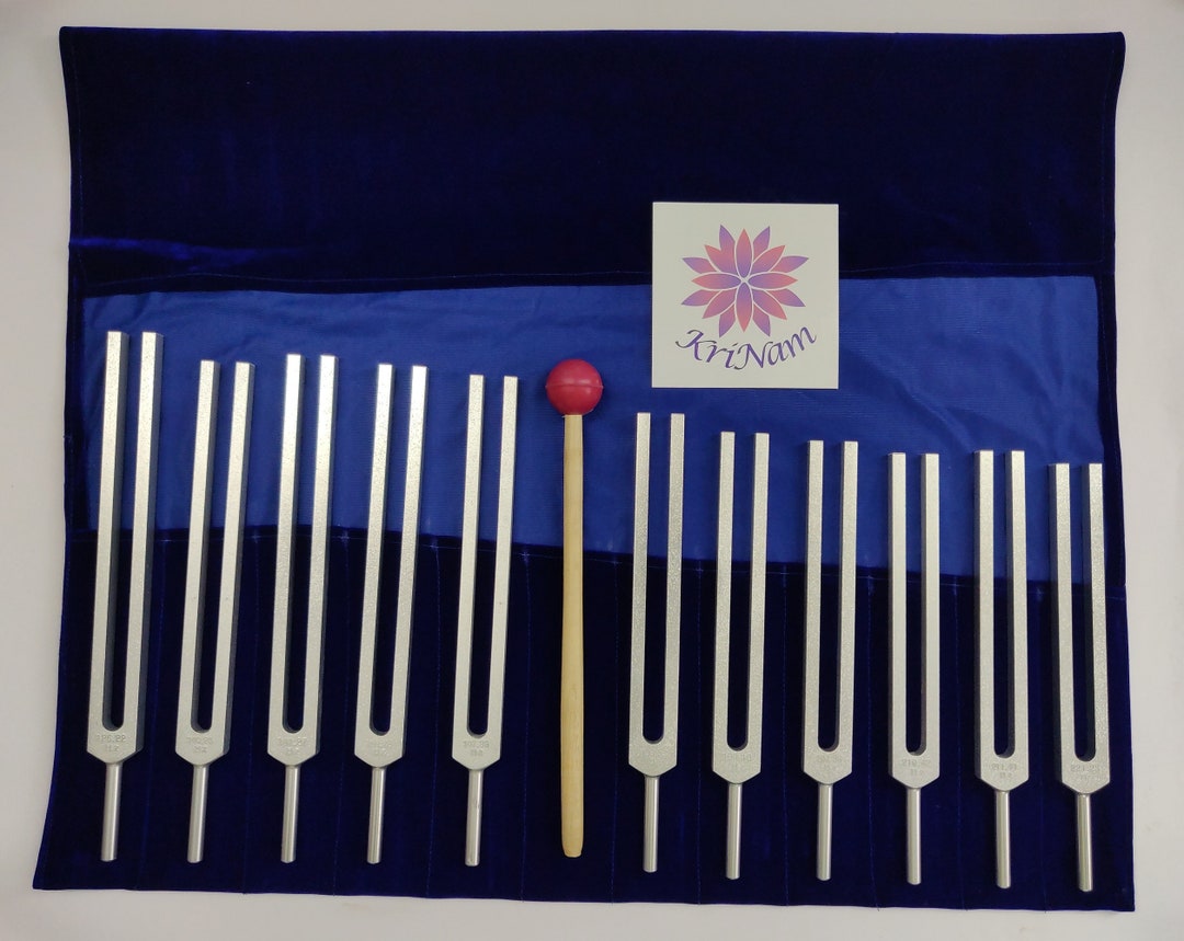 11 Pc Cosmic Octave Planetary Tuning Fork Set for Chakras Planetary ...