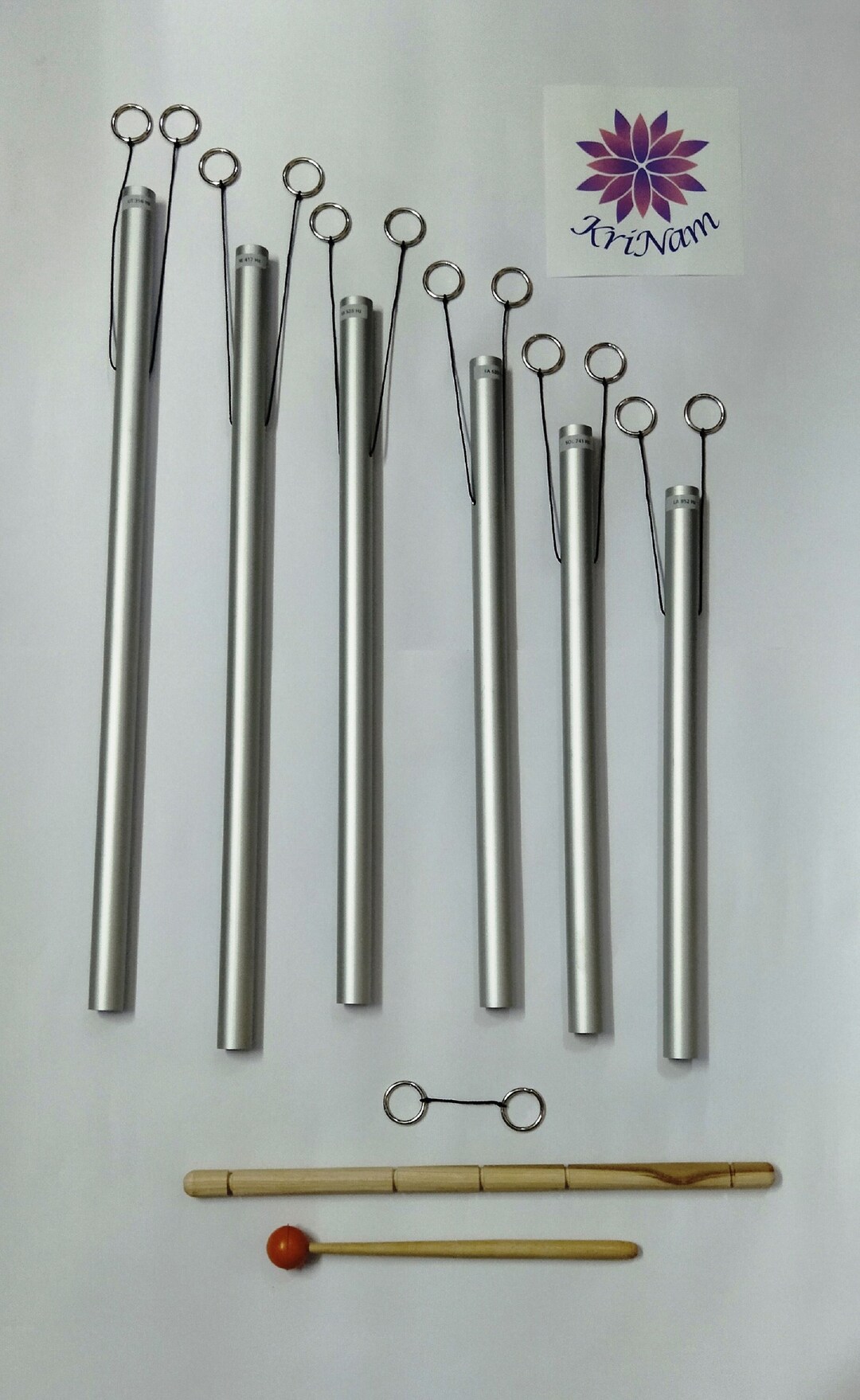 6 Solfeggio Tuning Pipes Chime Set – Sound Healing Frequencies With ...
