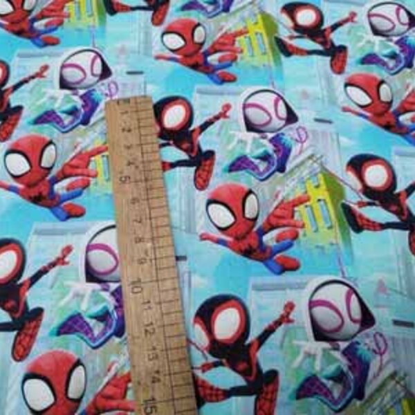 Spiderman Fabric - Etsy