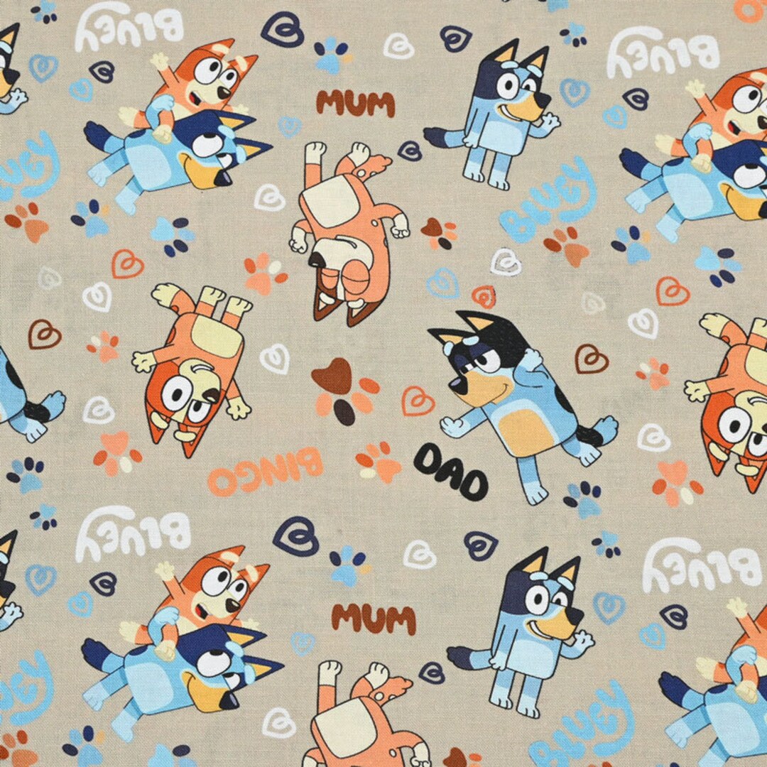 Bluey Fabric Bluey and Bingo Fabric Dog Fabric Cartoon Anime Cotton ...