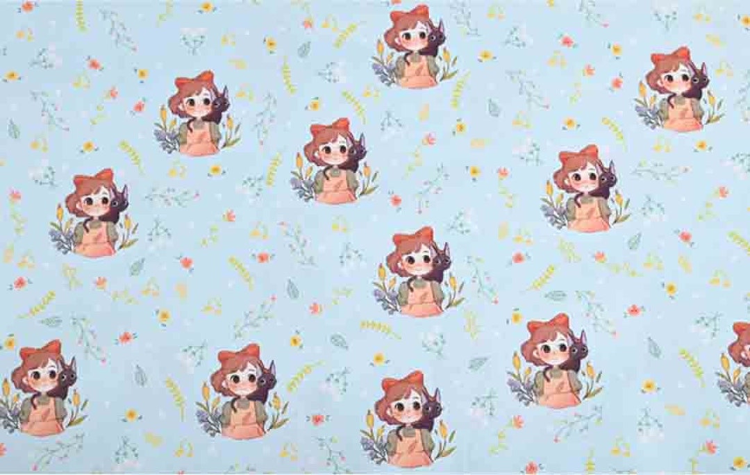 Japanese Anime Fabric Cartoon Anime Cotton Fabric by the Half - Etsy