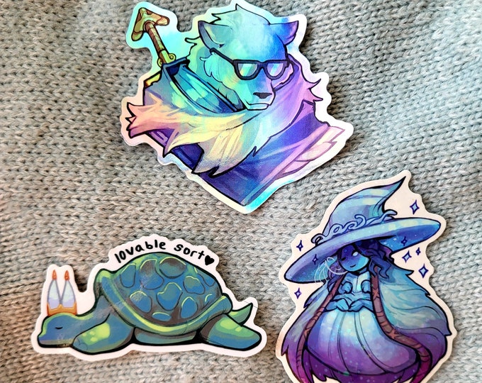 Elden Ring Stickers: Ranni, Blaidd, Miriel the Pope Turtle - Etsy