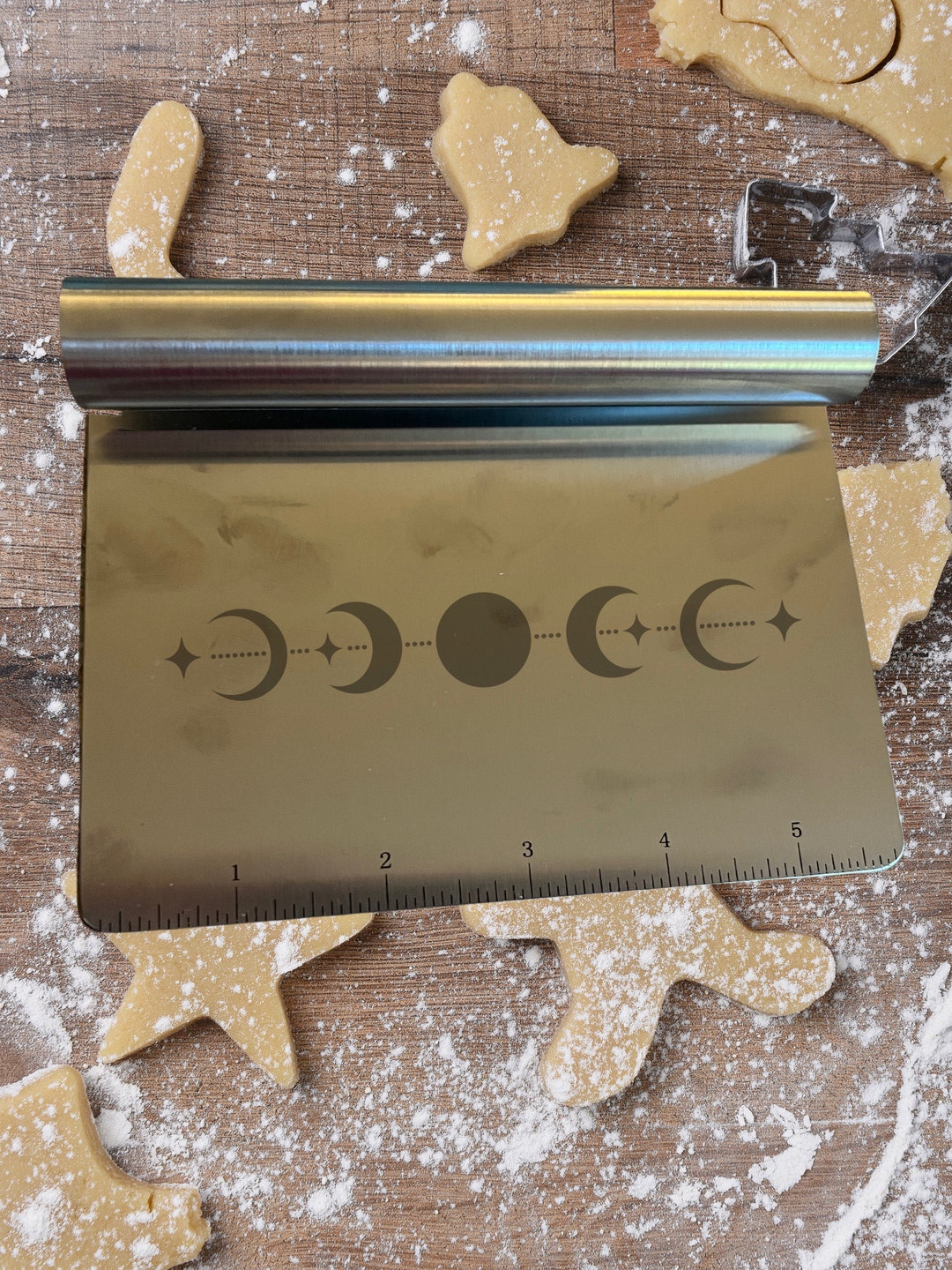Personalized Moon Phase Bench Scraper/ Dough Cutter/ Chopper - Etsy