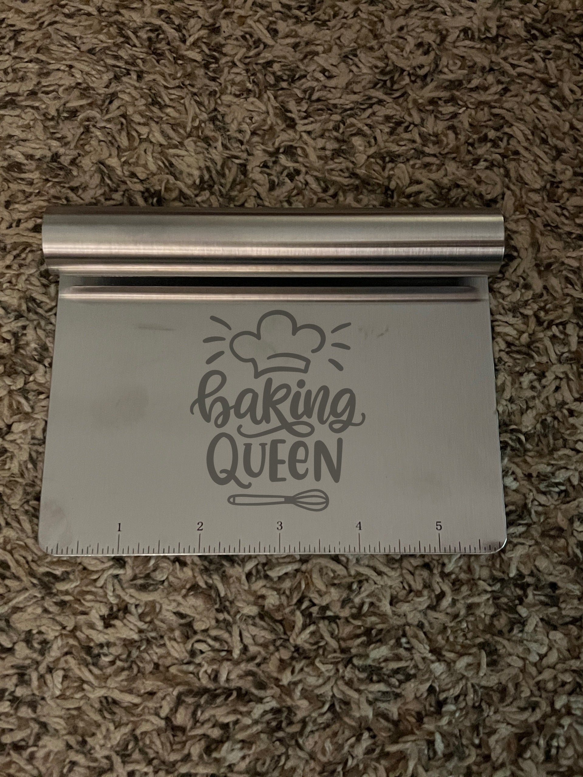Personalized Baking Queen Bench Scraper/ Dough Cutter/ Chopper - Etsy