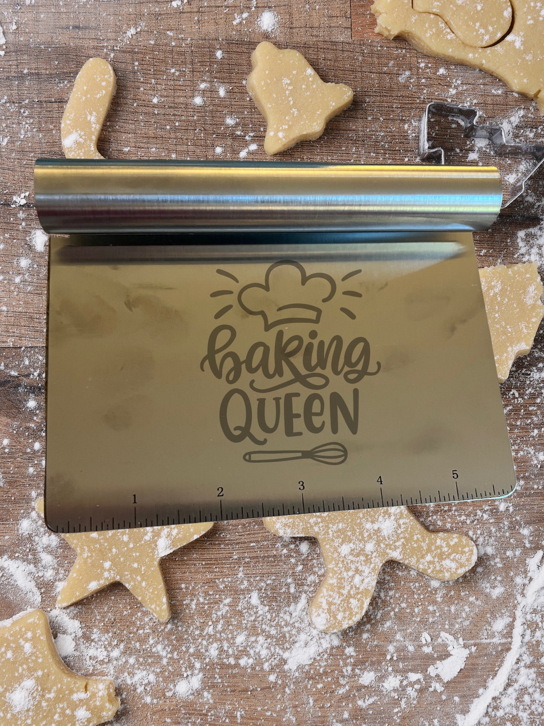 Personalized Baking Queen Bench Scraper/ Dough Cutter/ Chopper - Etsy