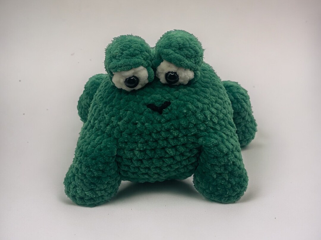 Crochet Toad Plushie Amigurumi Animal Kids Soft Toy Home Decor Handmade ...