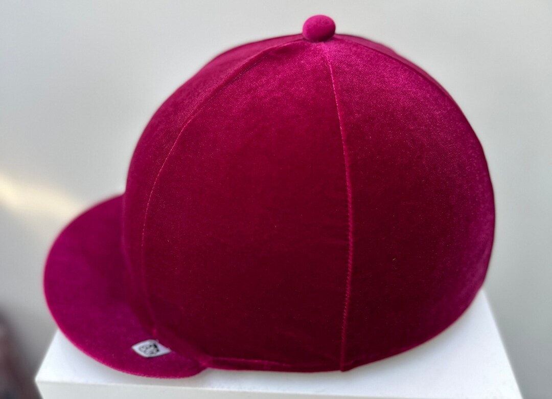 SXC Bespoke Custom Velvet Hat Silk Cover Riding Helmet Skull Cap ...