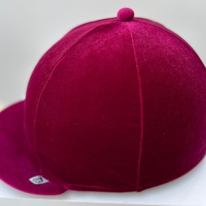 SXC Bespoke Custom Velvet Hat Silk Cover Riding Helmet Skull Cap ...