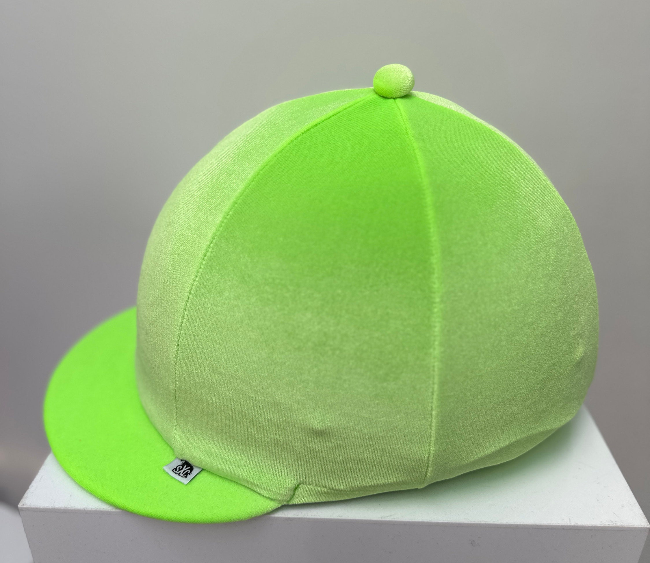 SXC Bespoke Custom Velvet Hat Silk Cover Riding Helmet Skull Cap ...