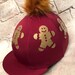 Christmas Hat Silk Gingerbread Man Bespoke Riding Hat Cover - Etsy