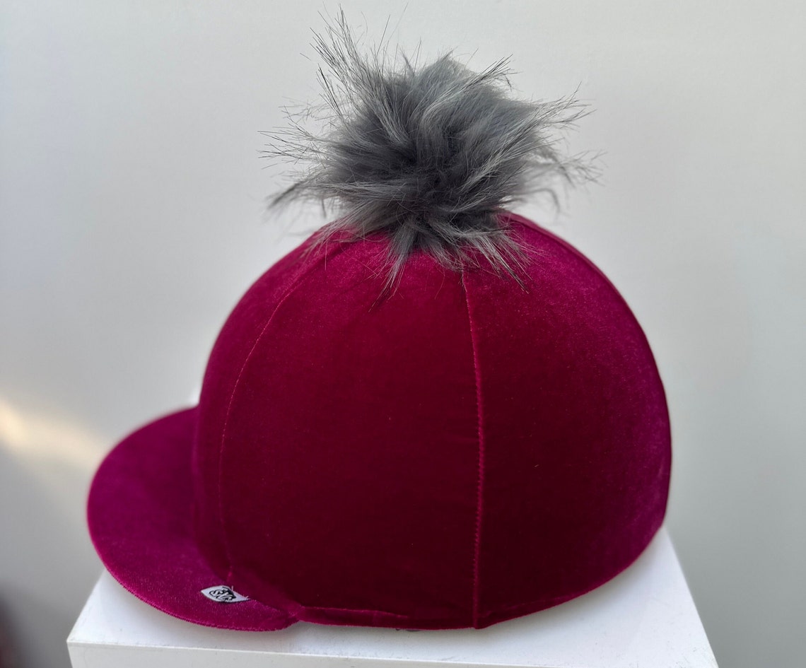 SXC Bespoke Custom Velvet Hat Silk Cover Riding Helmet Skull Cap ...
