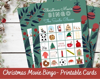 Christmas Movie Bingo Printable Christmas Games, Printable Christmas ...