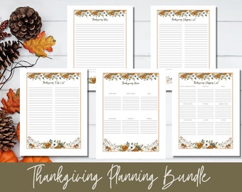 Printable Thanksgiving Bucket List Thanksgiving To-do List - Etsy