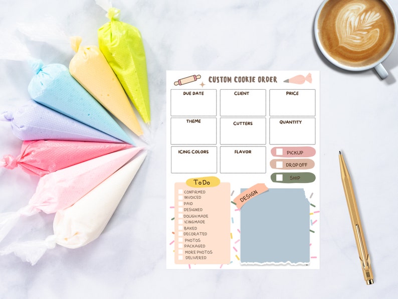 Cookie Order Form - Etsy