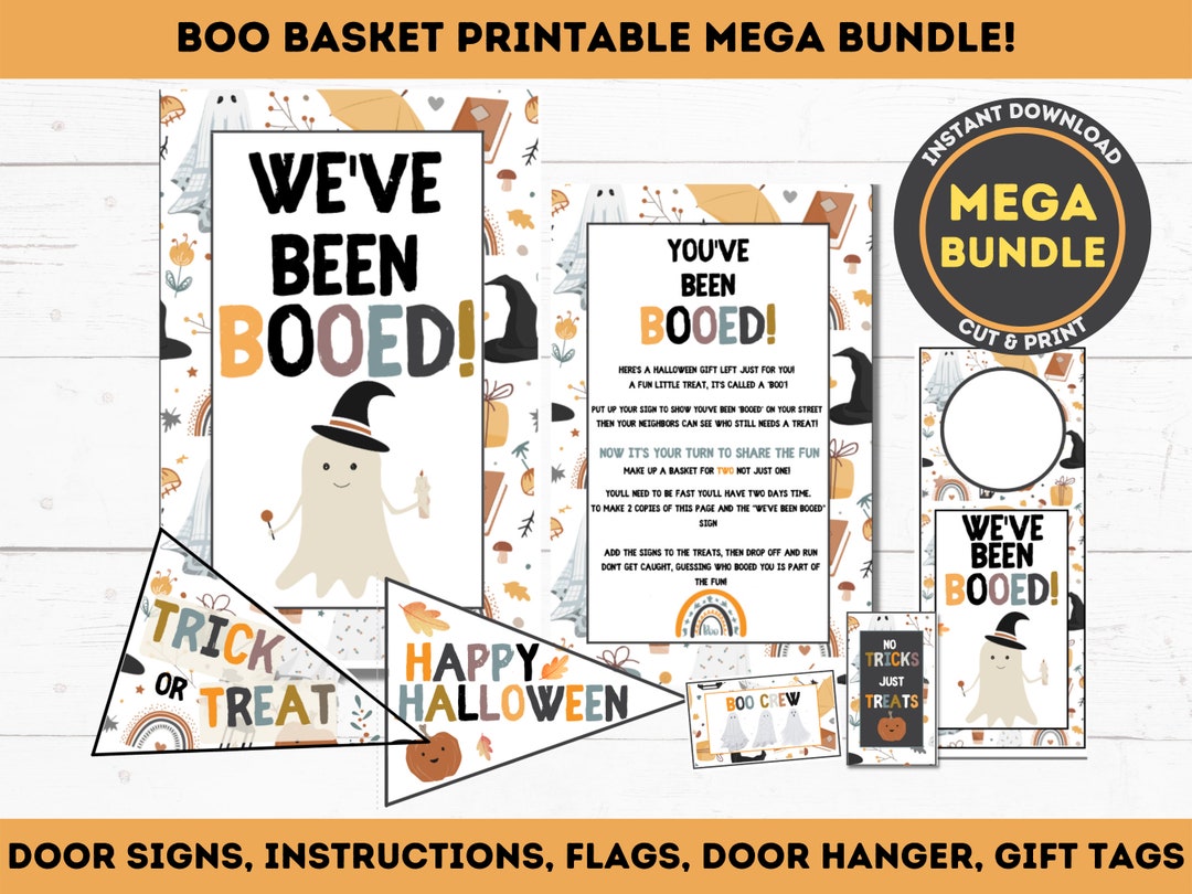 You've Been Booed Printable, You've Been Boo'd Kit, We've Been Booed ...