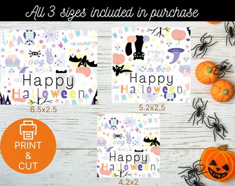 Halloween Sandwich Toppers Classroom Party Treat Bag Topper - Etsy