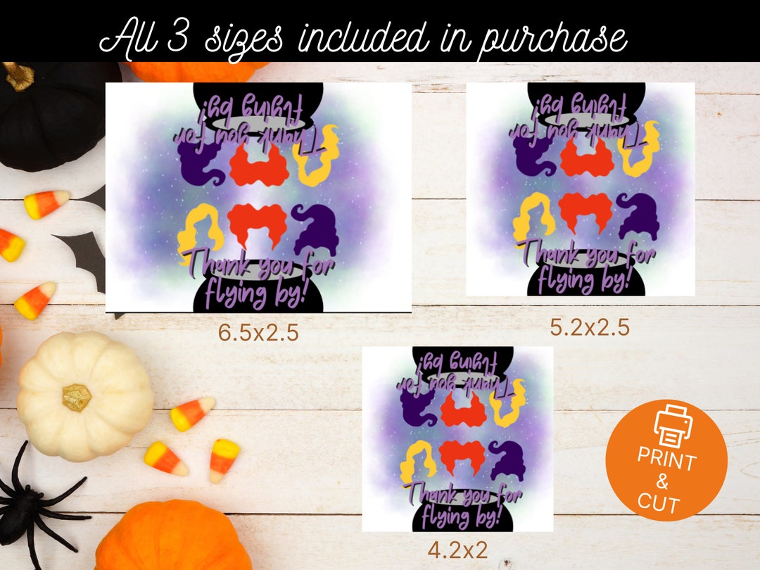 Hocus Pocus Treat Bag Toppers, Treat Bag Tags, Hocus Pocus Party Favors ...