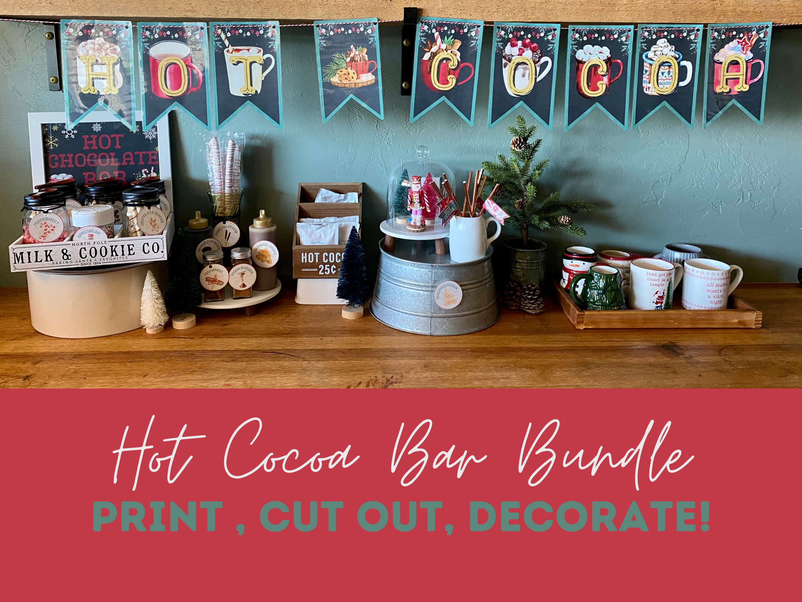 Hot Cocoa Bar Printables - Etsy