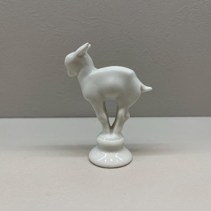 Porcelain Goat Figurine - Etsy