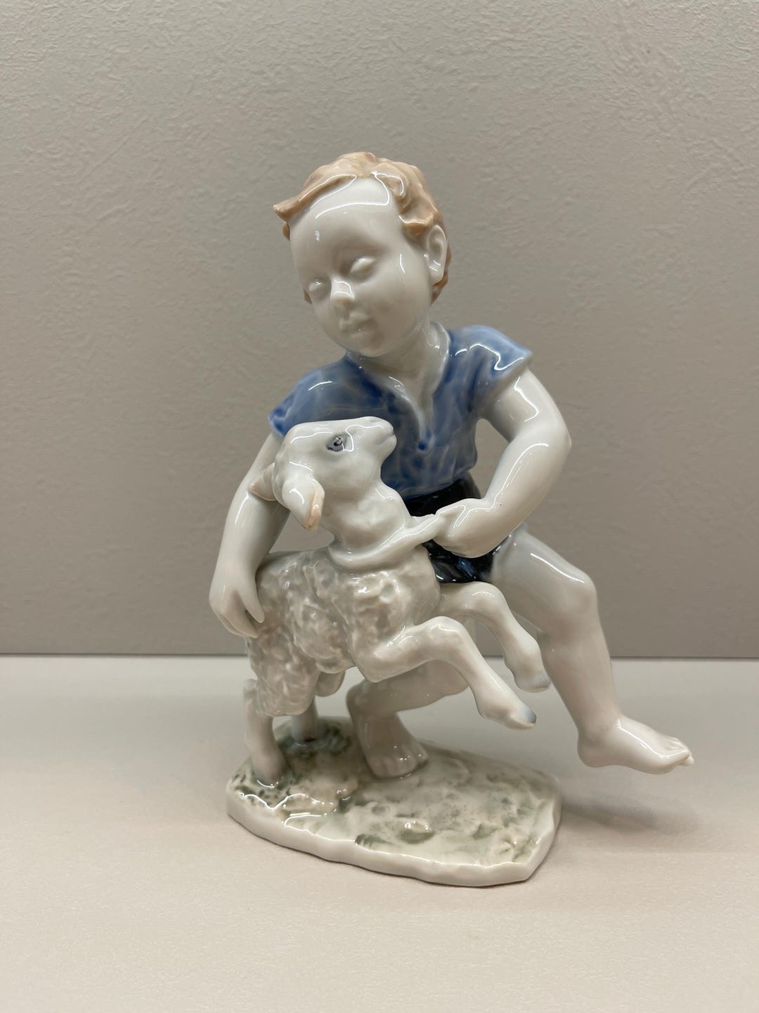 Rosenthal Germany 1666 Shepherd Boy With Lamb Porcelain Figurine - Etsy