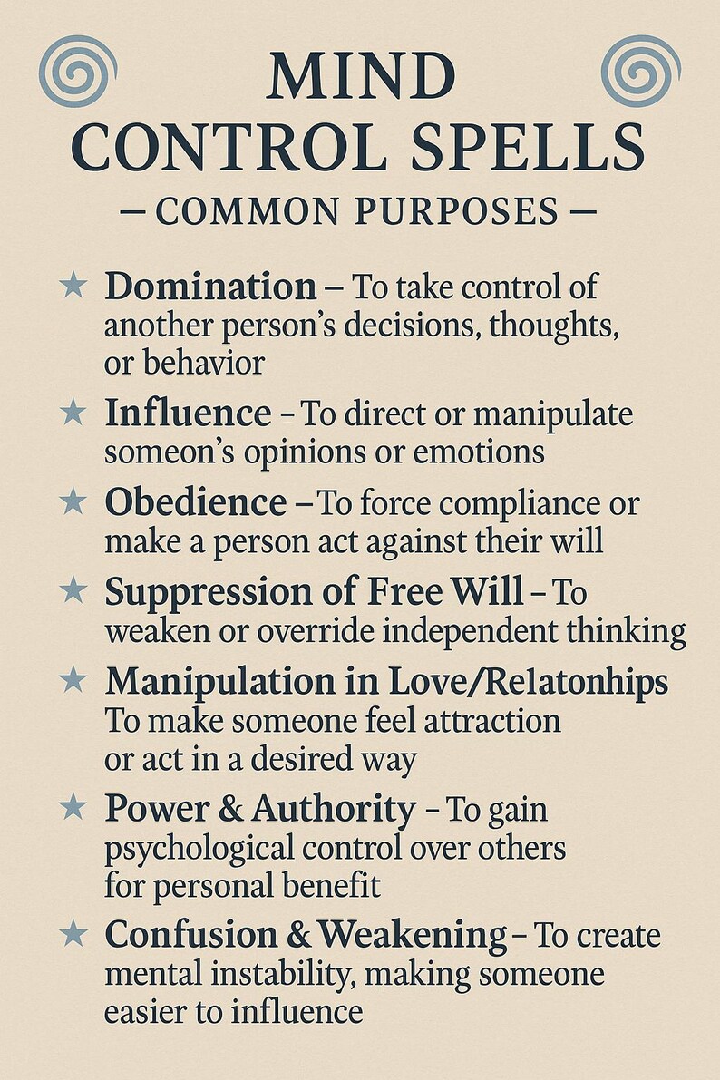 The Most Powerful Mind Control Ritual - Manipulate Target's Thoughts ...
