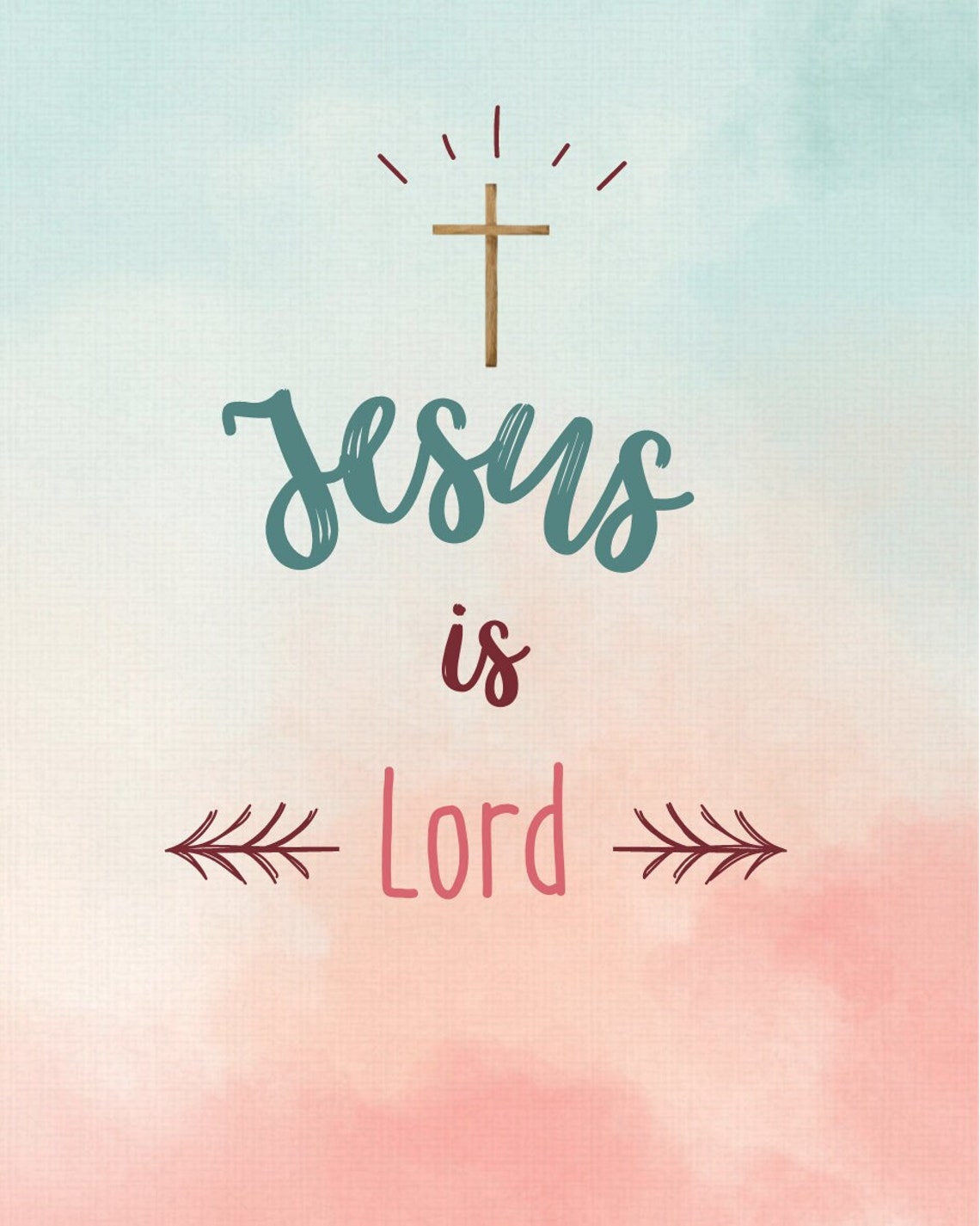 JESUS IS LORD 8X10 Wall Art - Etsy
