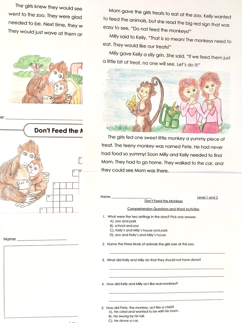Long "a" and Long "e" Decodable Story Bundle- 4 Water Colored Stories ...